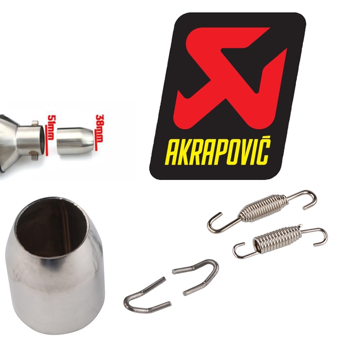 Universal Long Rainbow Blue Head Round (Rocket) Exhaust Silencer, 36 ...