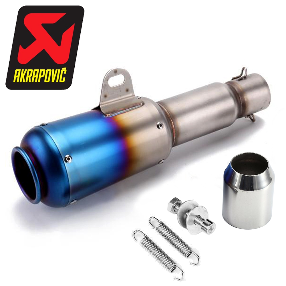 Universal Long Rainbow Blue Head Round (Rocket) Exhaust Silencer, 36 ...