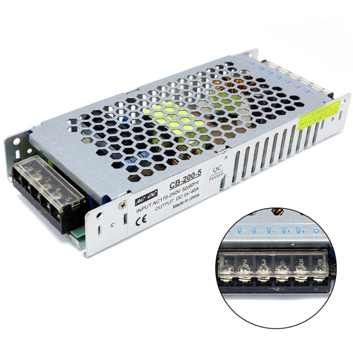 5 Volt 40 Amp, 200W SMPS/ 5V 40A Power Supply, SMPS, Driver, Switch ...