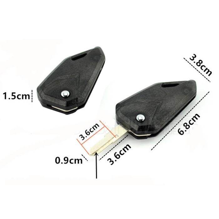 Universal Black Motorcycle Blank Key, Flip Key Conversion Kit, Folding ...